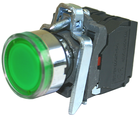Push Button - 24V Momentary Push Button Switch With Green LED